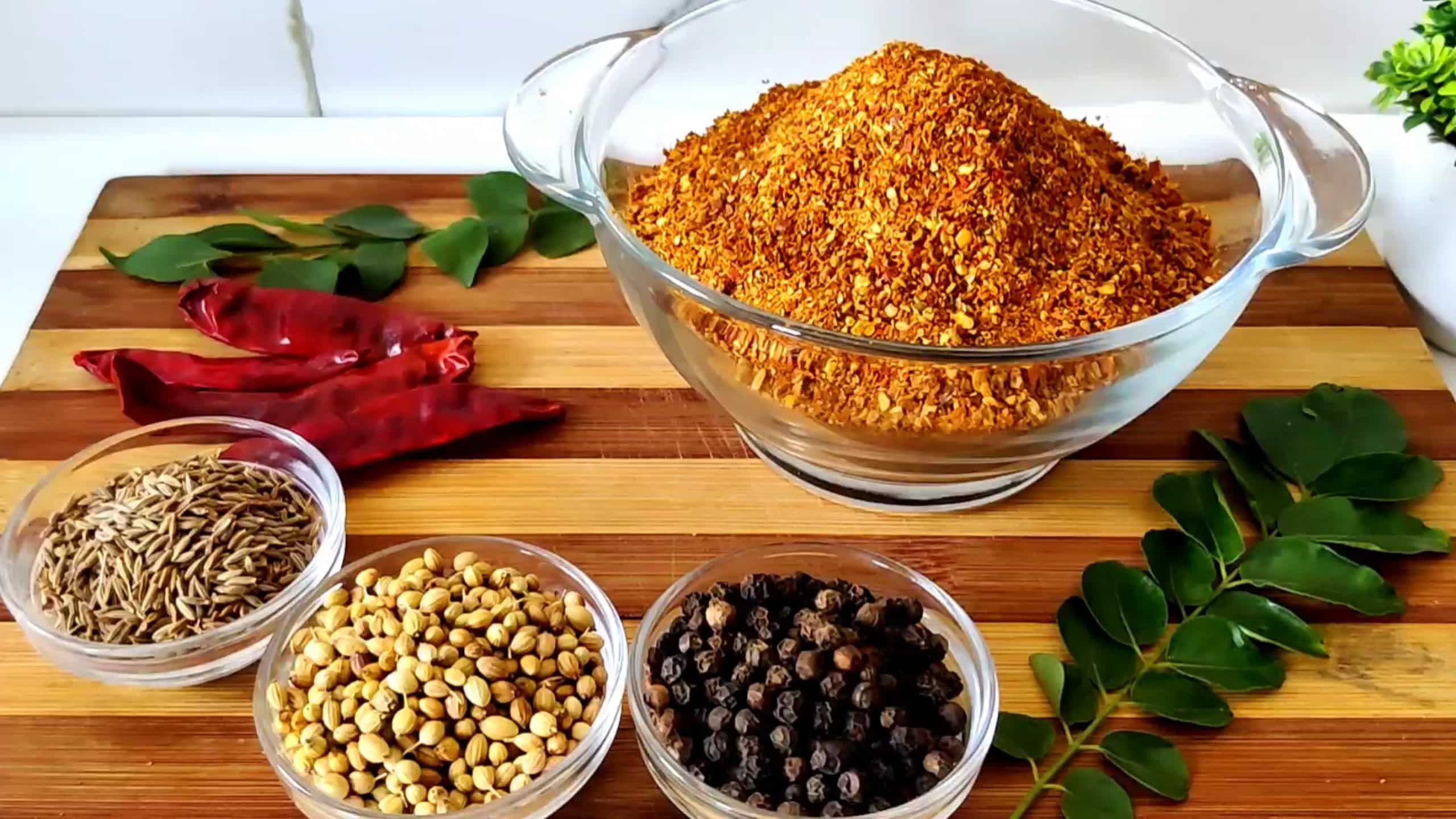 Homemade Kuzhambu Milagai Thool Recipe - Paatti's Kitchen