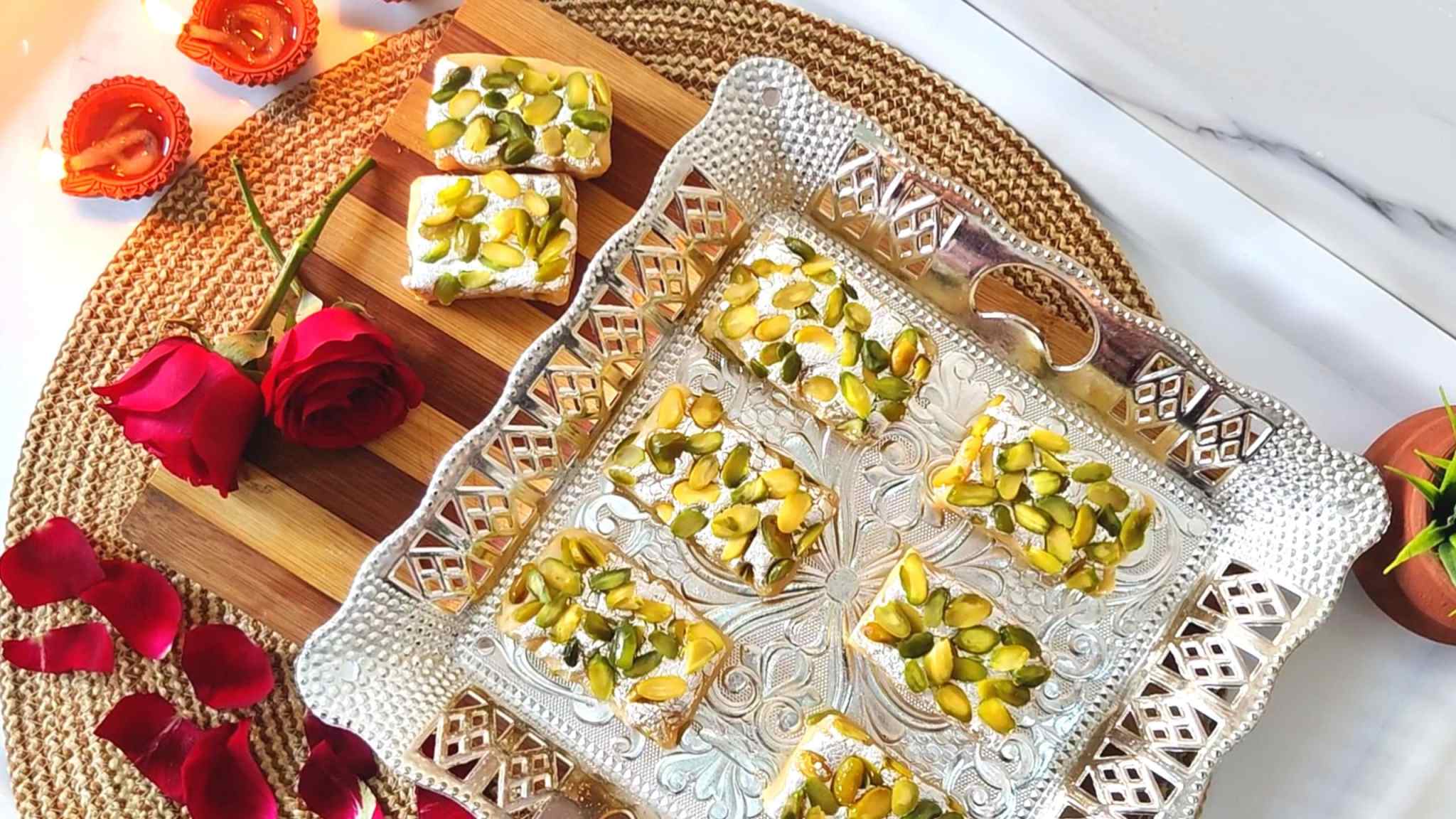 Delicious Indian Milk Barfi Recipe - Paatti's Kitchen